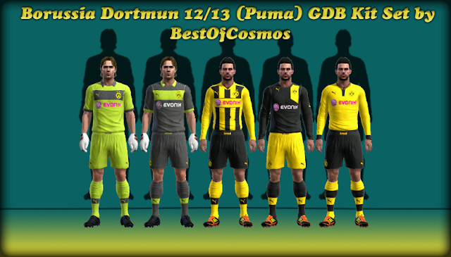 BestOfCosmos's Kits | PES 2012: Borussia Dortmund (Puma) 12/13 GDB Kit ...