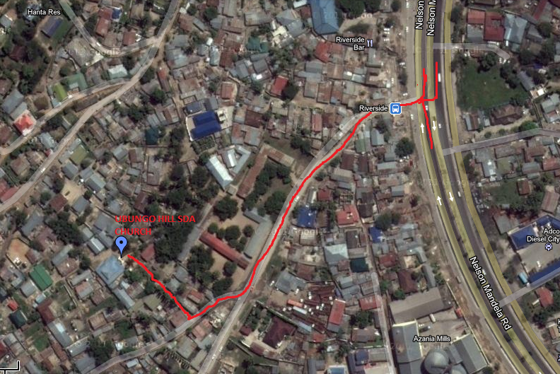 Ubungo Hill Sda Church: Church Map