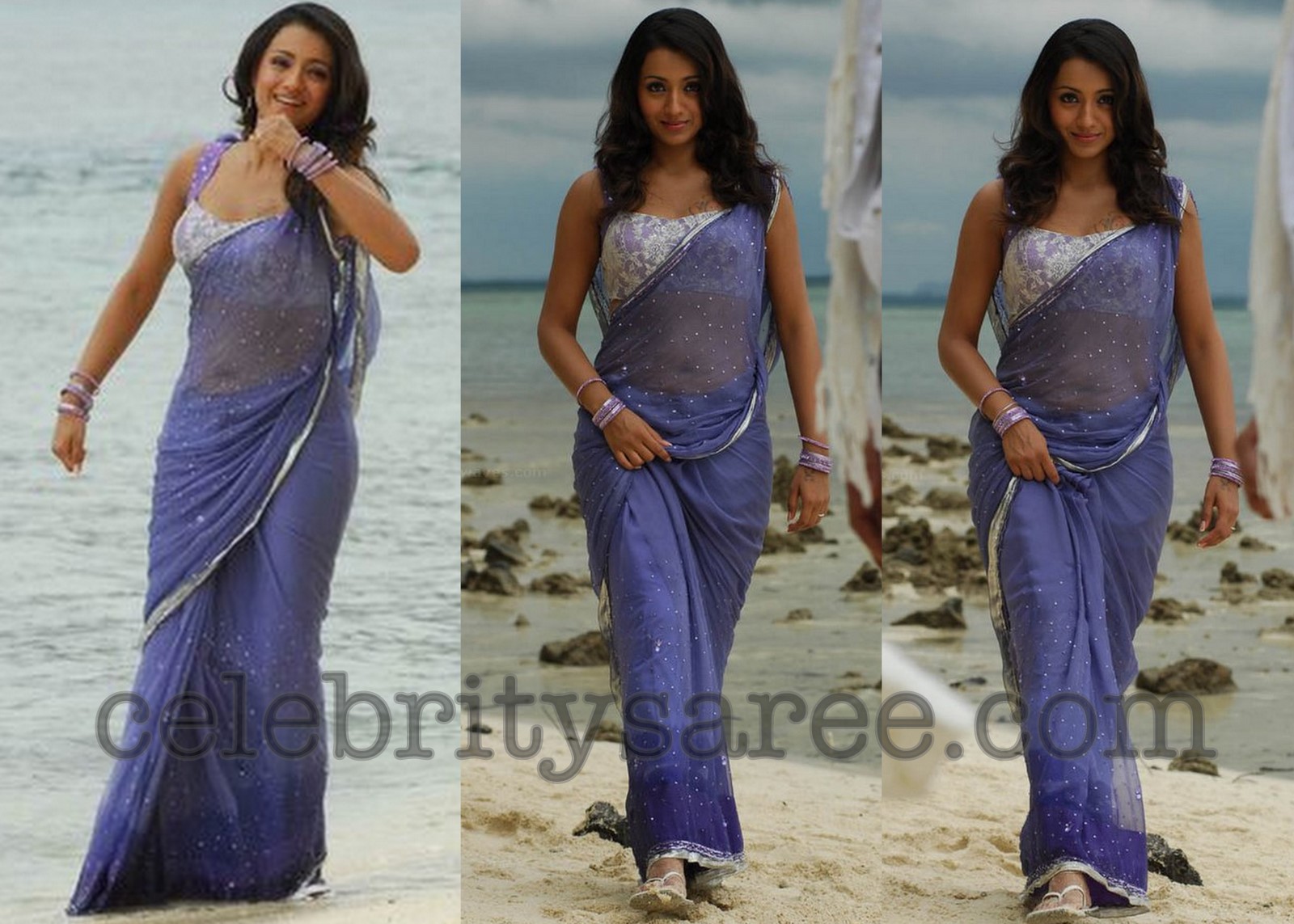 Trisha Designer Sarees Collection - Saree Blouse Patterns