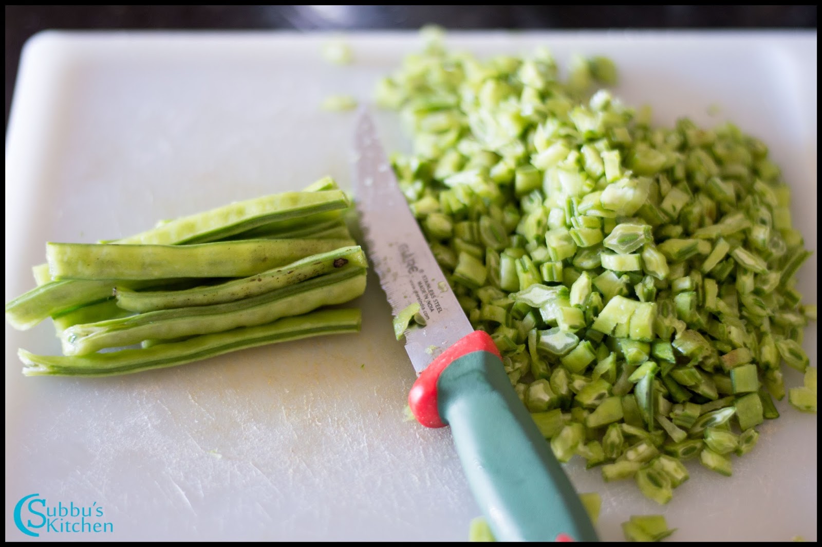 Kothavarangai Thoran | Cluster Beans Poriyal - Subbus Kitchen