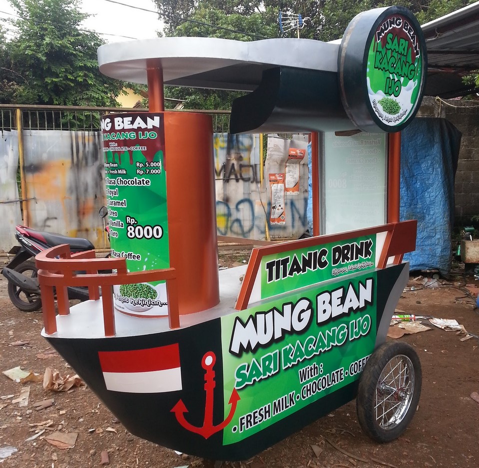 INSPIRASI..!! Inilah 45 Model Gerobak Es Dawet Modern Kekinian Paling ...