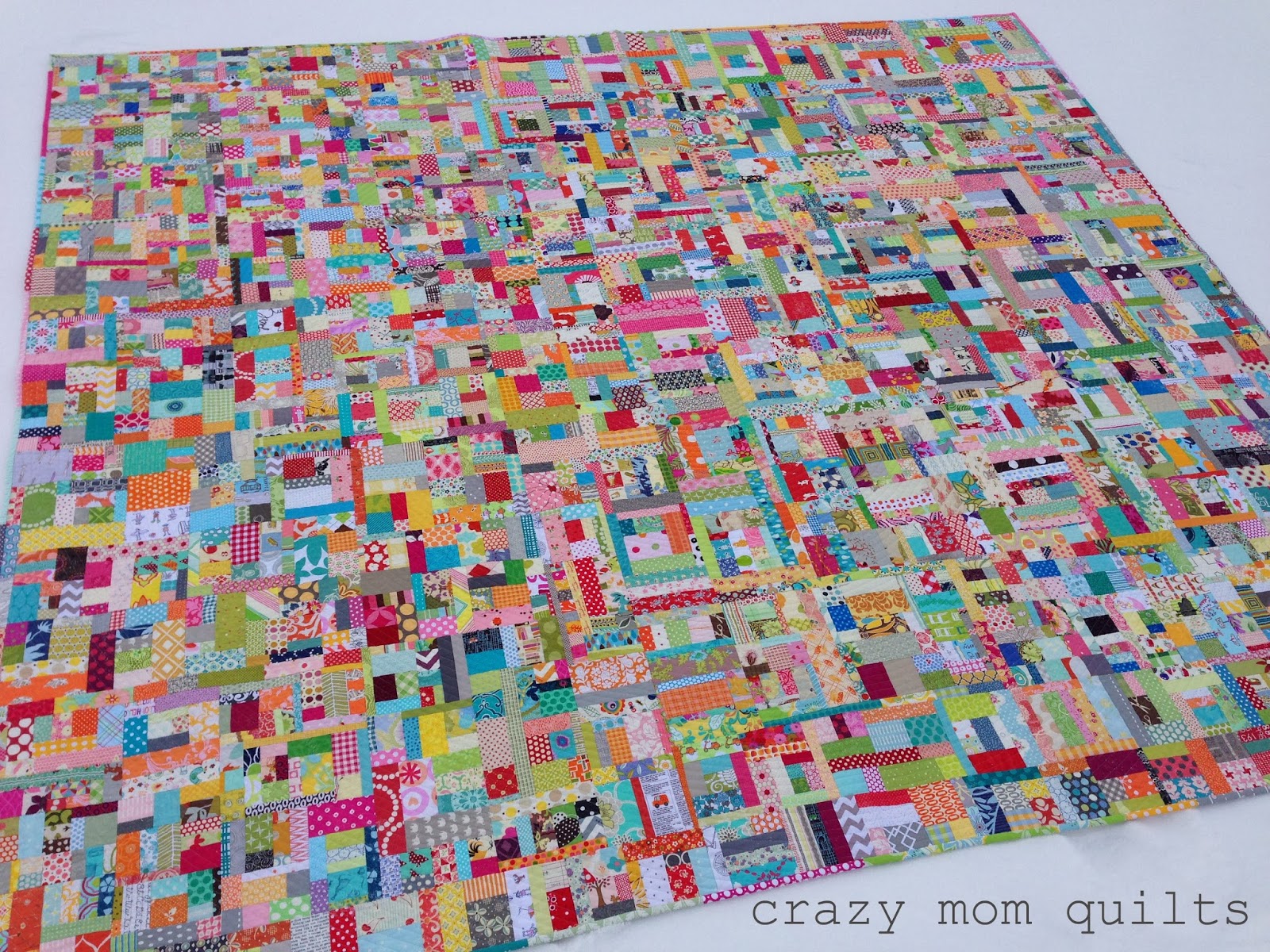 crazy mom quilts: scrap vortex