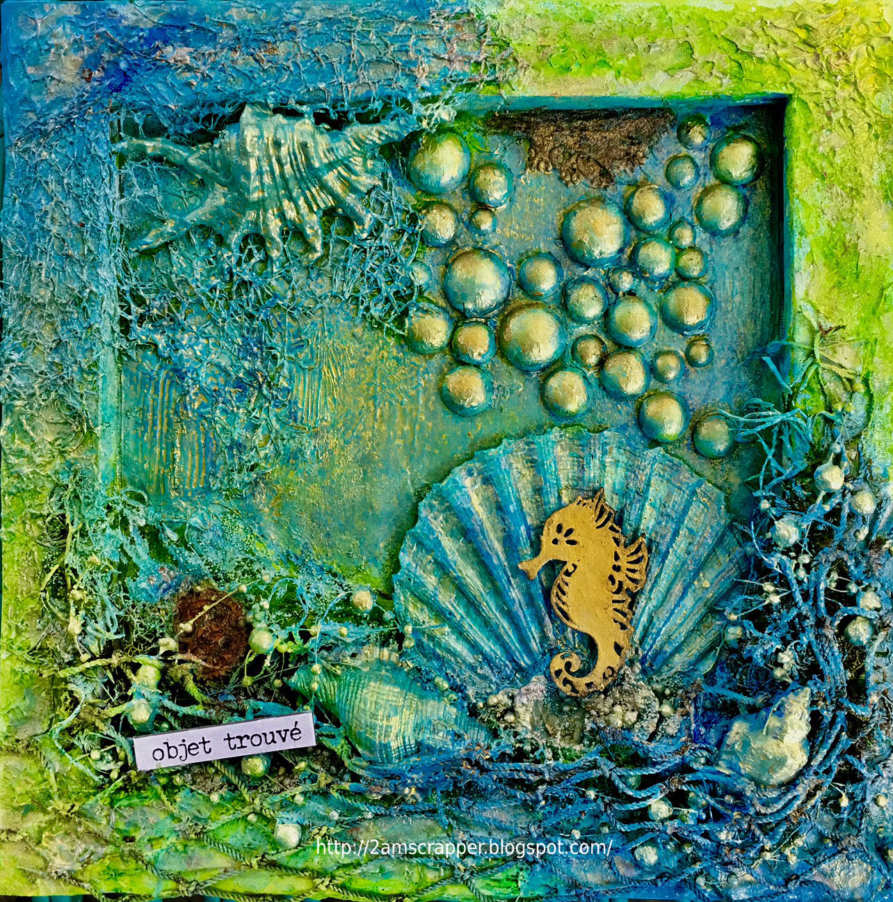 LOTSA SCRAP from 2amscrapper: Art in Nature An Under the Sea Composition