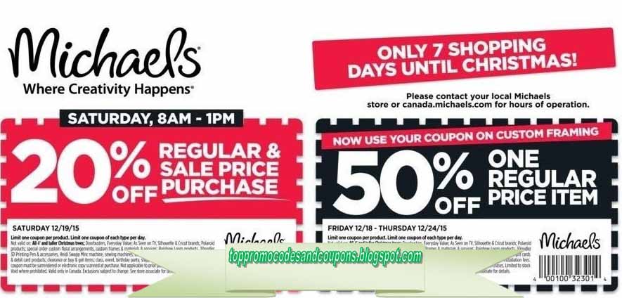 Free Promo Codes and Coupons 2023: Michaels Coupons