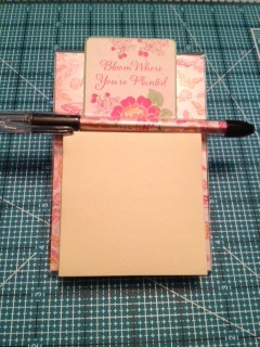 She's a Sassy Lady: Post it Note Holders with matching pen