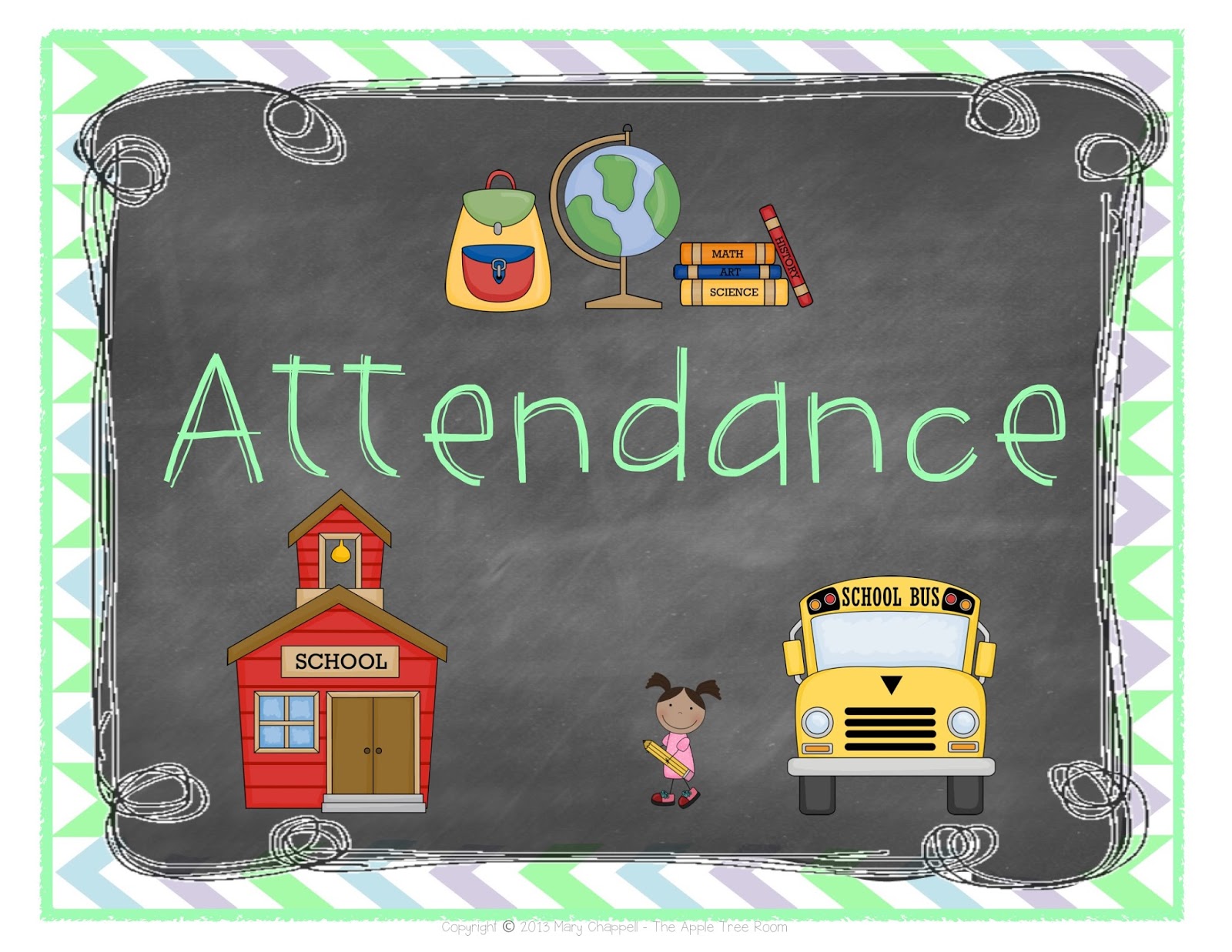 The Apple Tree Room: Attendance & Lunch Count Clip Charts - 2 themes