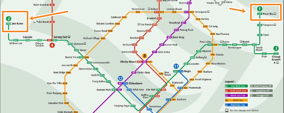 How To Read MRT Singapore Map - I Am The Flashpacker