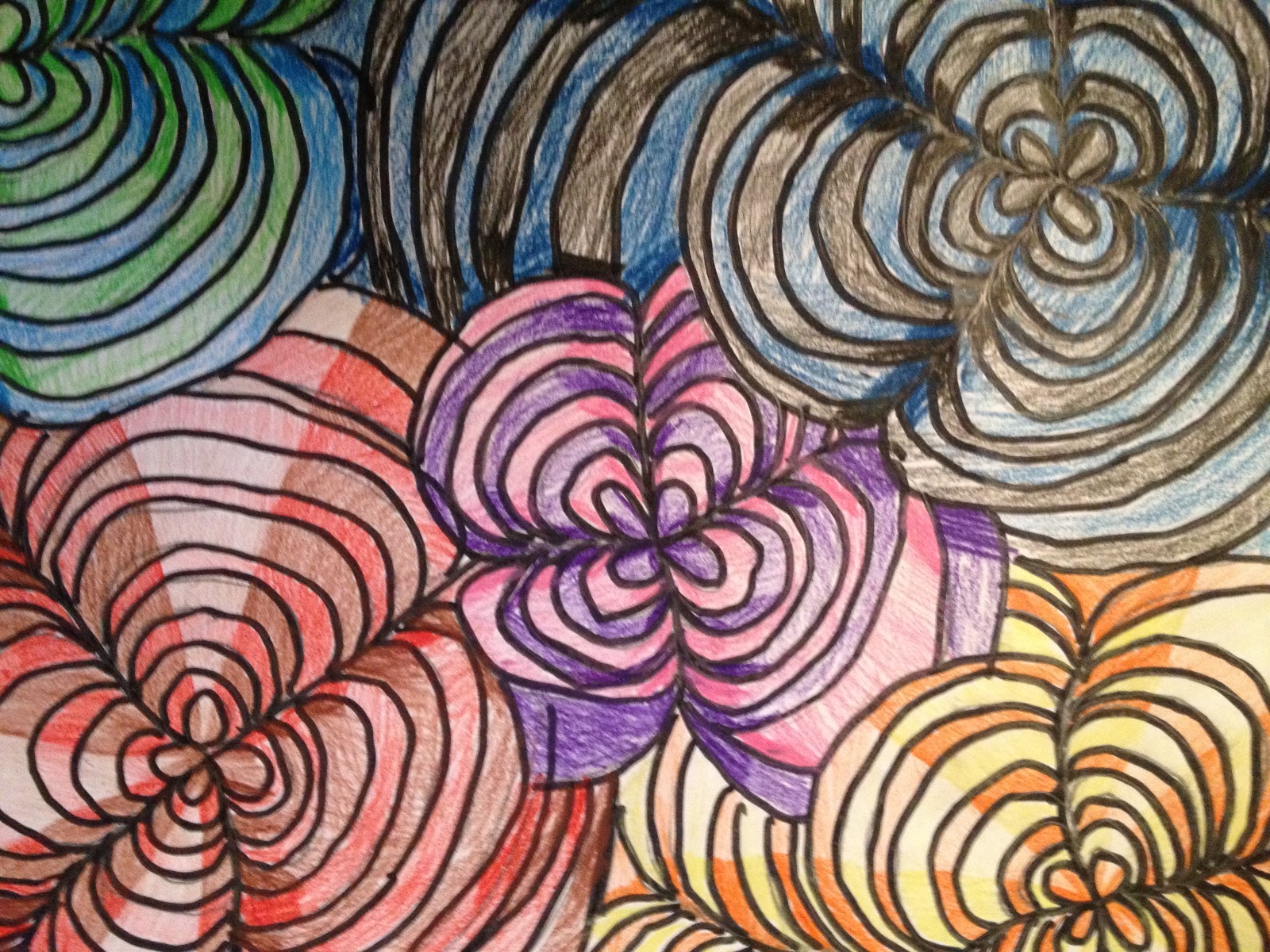 ART with Mrs. Garrett!: Op Art lately..