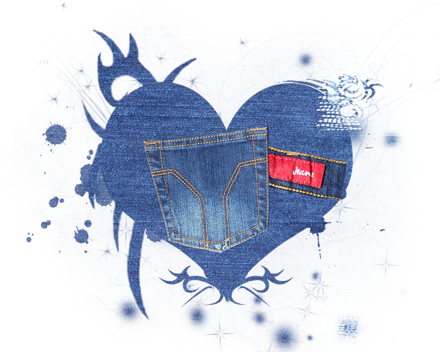 ForgetMeNot: denim hearts