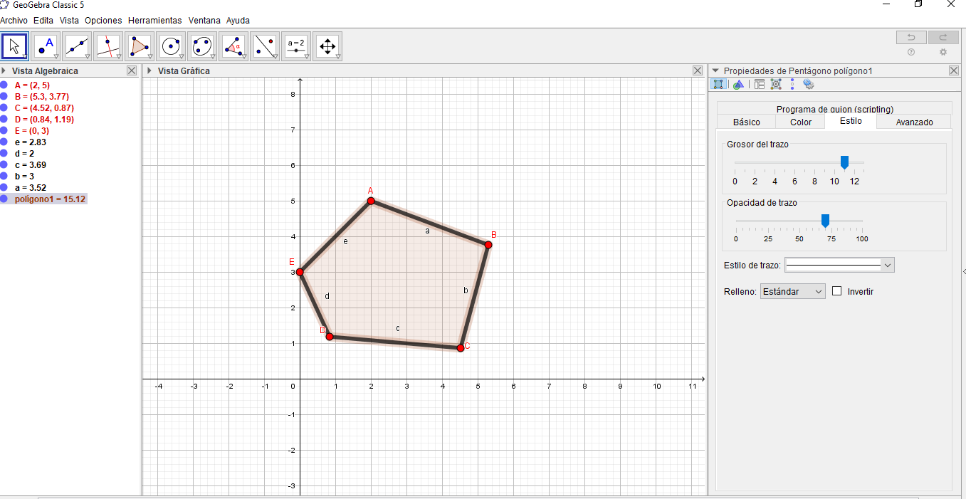 Actividades con Geogebra básico