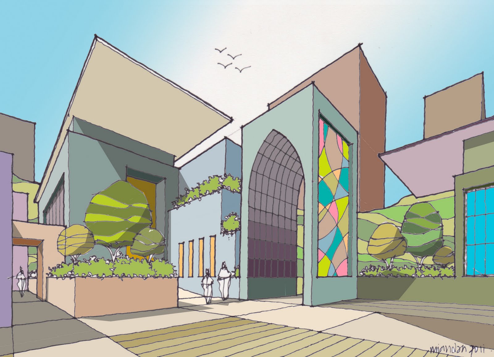 Draw buildings 080611 two point perspective | San-Francisco-Chronicle ...