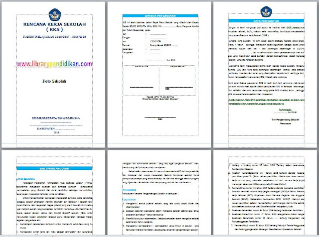 Download Contoh Rencana Kerja Sekolah (RKS) Untuk SD, SMP, SMA dan SMK ...