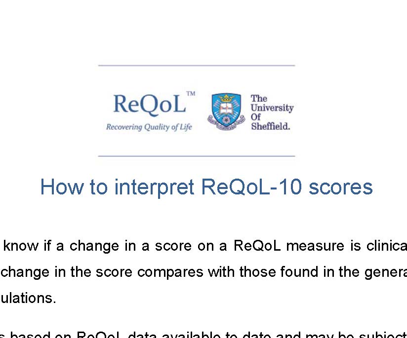 ReQoL: DOWNLOAD ReQoL RESOURCES