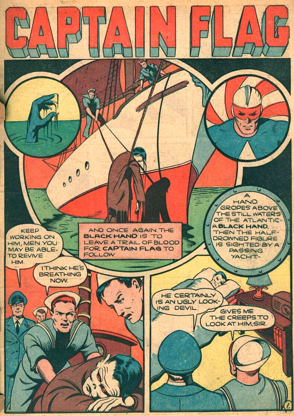 Four-Color Shadows: Captain Flag-Lin Streeter-1942