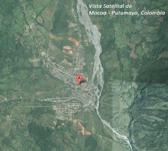 JORGE E. KUARÁN CABRERA PERIODISTA: Mapa Satelital de Mocoa - Putumayo