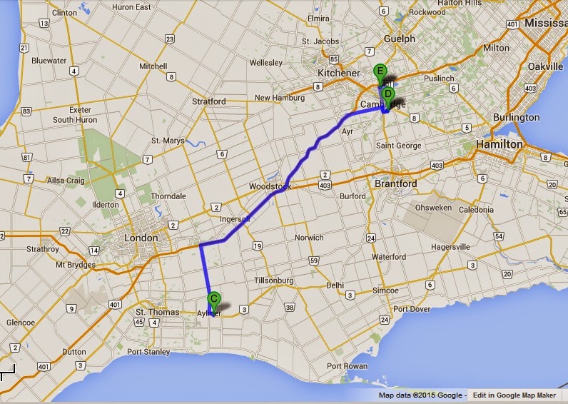 Skid and Sandy On The Road: Birthday Party in Aylmer Ontario