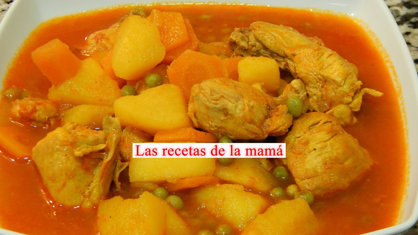 Las recetas de la Mamá: Receta muy Fácil de guiso de pollo con patatas