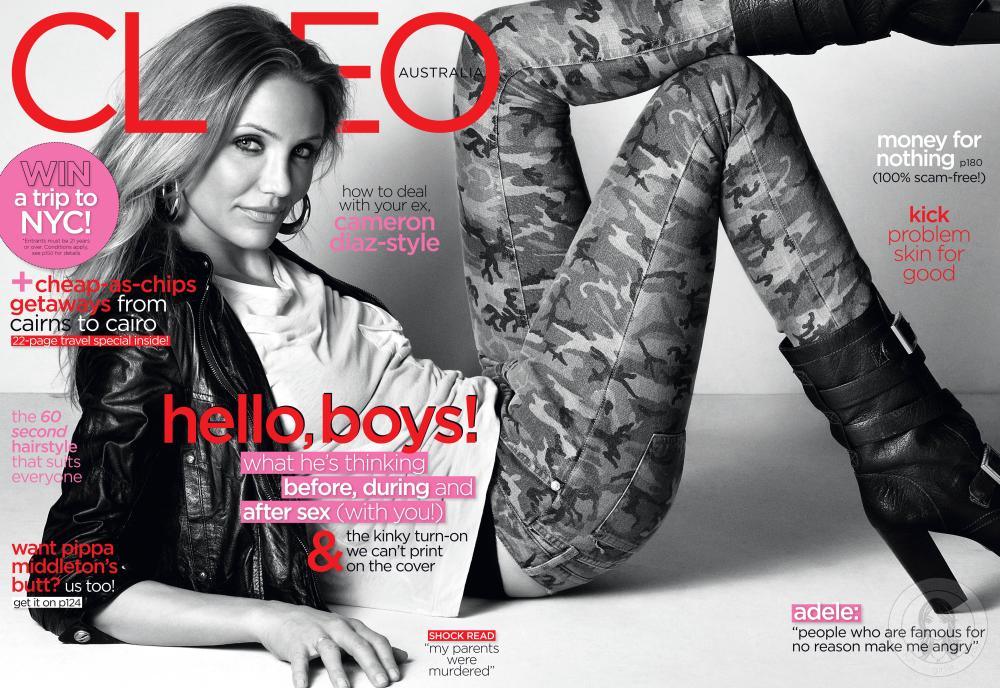 Smartologie: Cameron Diaz For Australian Cleo Magazine August 2011