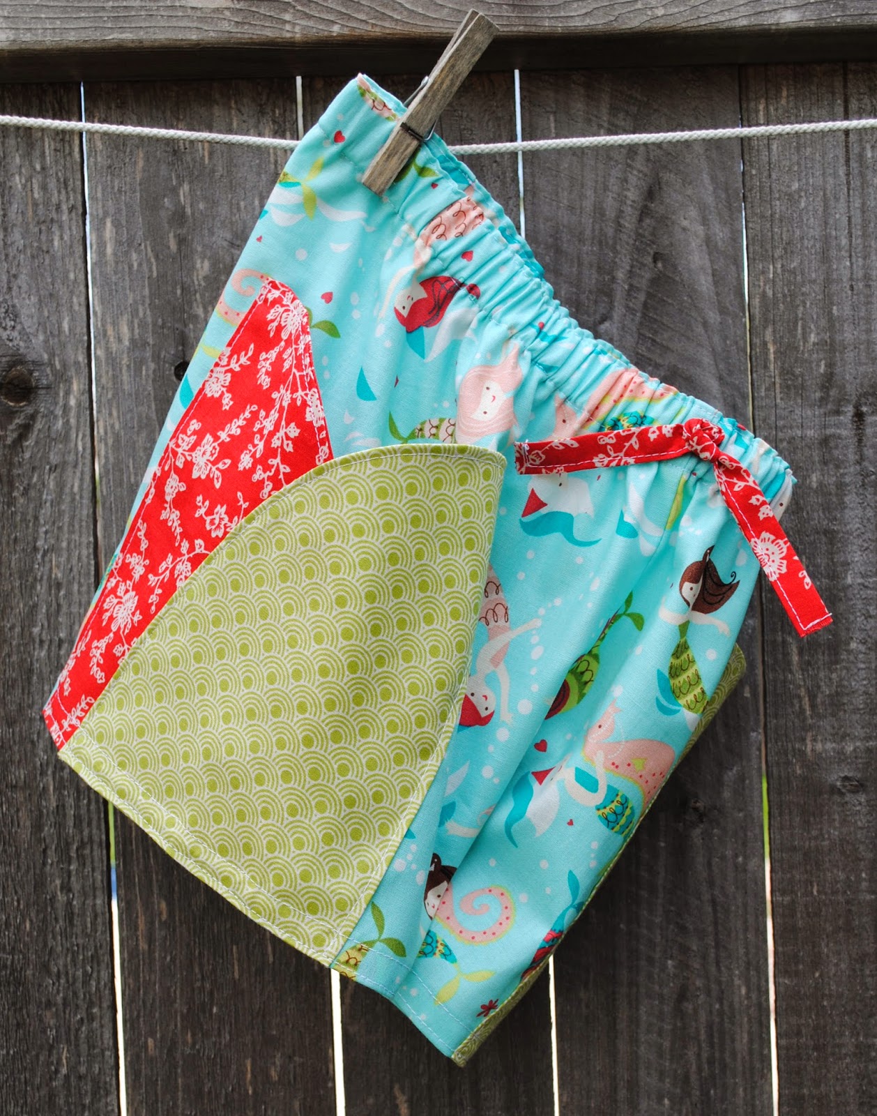 Milostones Creates: {Mermaid Shorts}