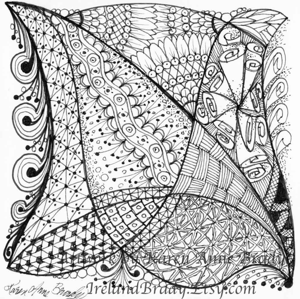 IrelandBrady - Musings To Ponder: "Zentangle Tiles"