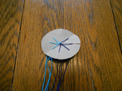 Almost Unschoolers: Friendship Bracelet Braiding Disk