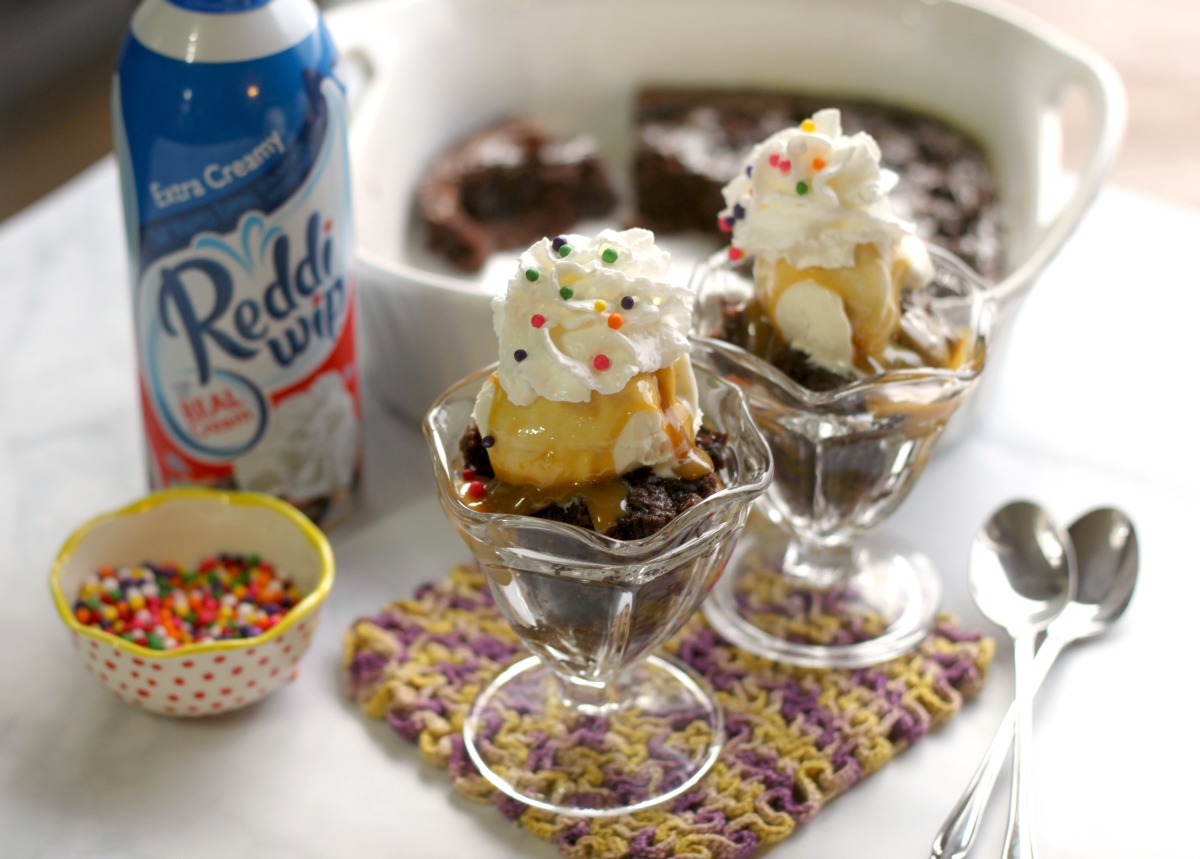Bourbon Caramel Brownie Sundae | Crazy for Cookies and More
