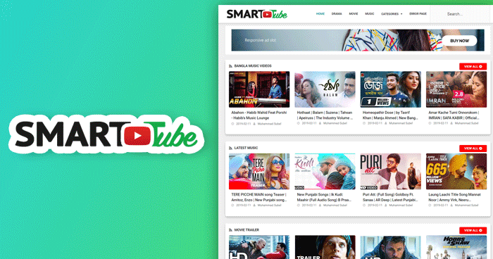 Smart Tube Blogger Template Free Download | inspectY