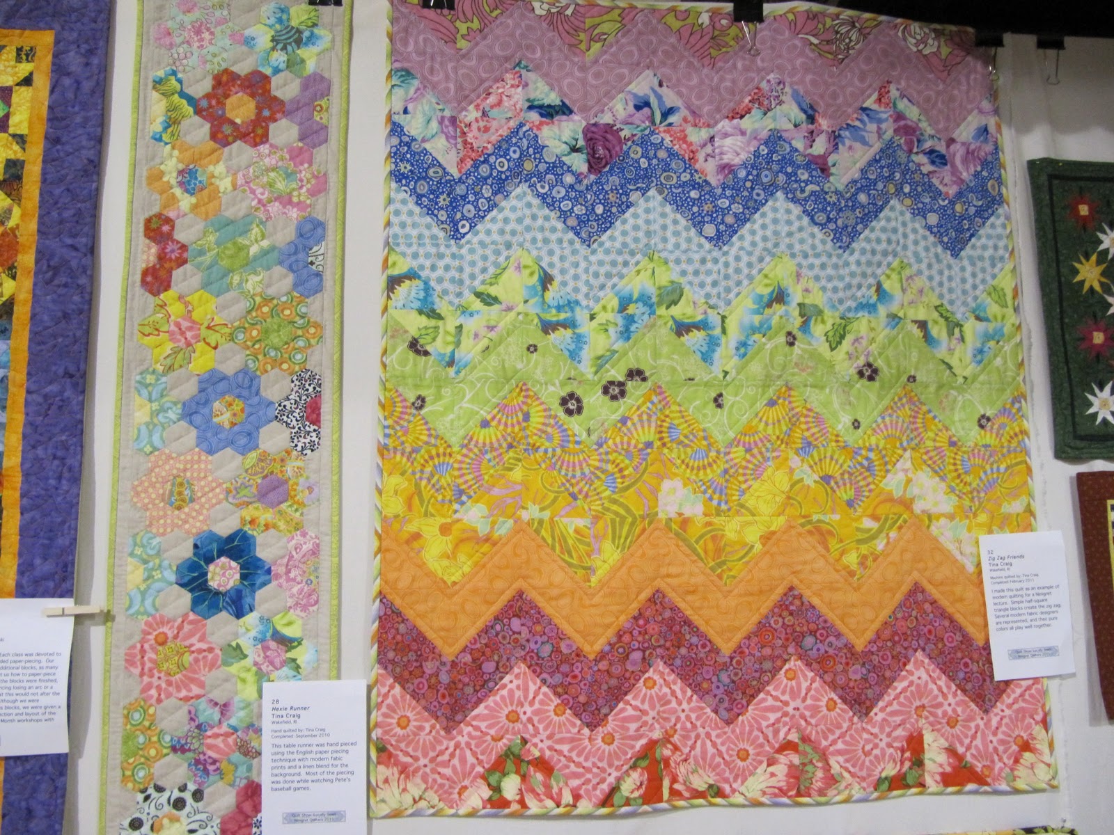 Sew Many Ways...: Quilt Show...Congratulations Tina!!!