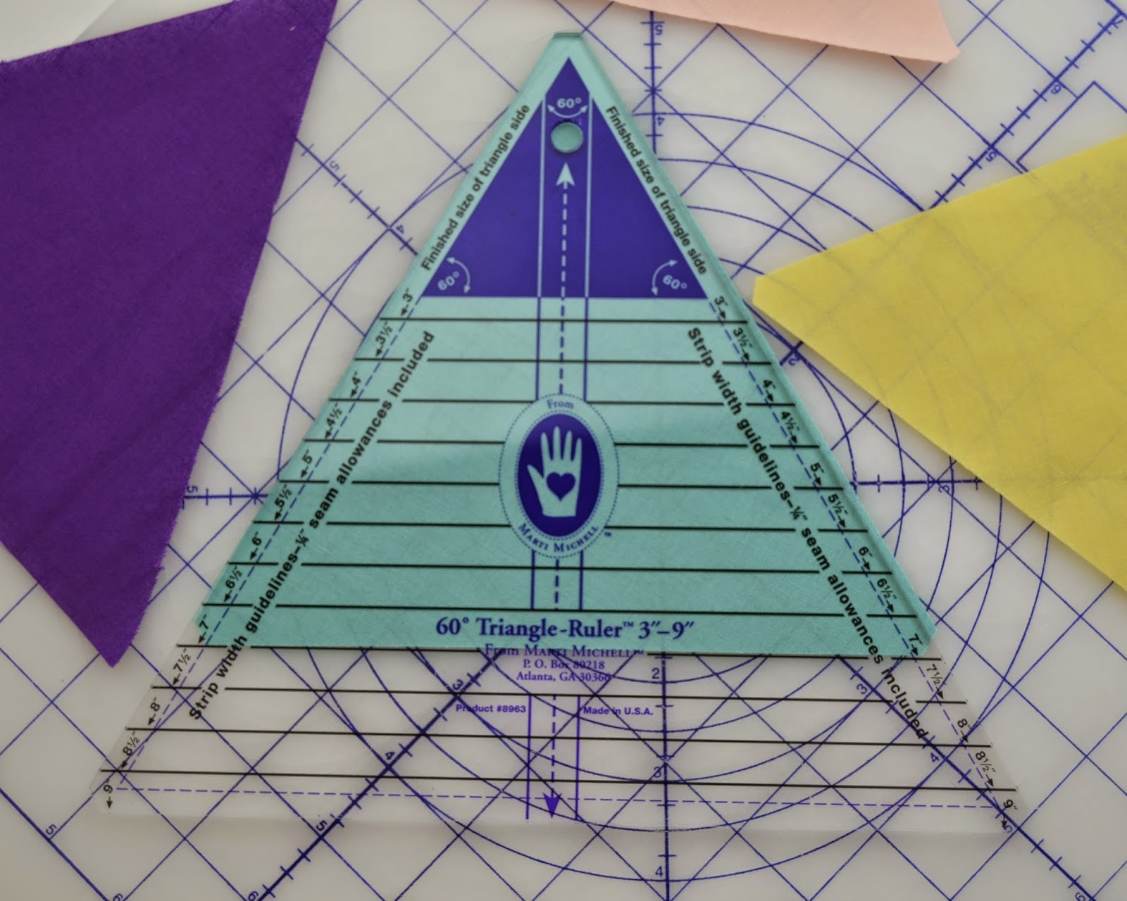 RGA Design LLC: 60 Degree Triangle Baby Quilt