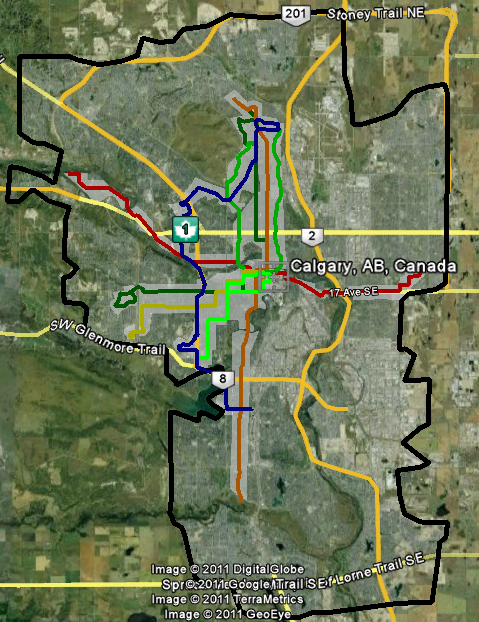 The South Fraser Blog: Calgary's Frequent Bus Network and Walkability