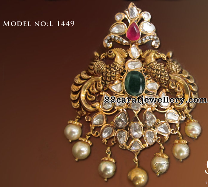 Pachi Pendant Sets by Tibarumal Jewellers - Jewellery Designs
