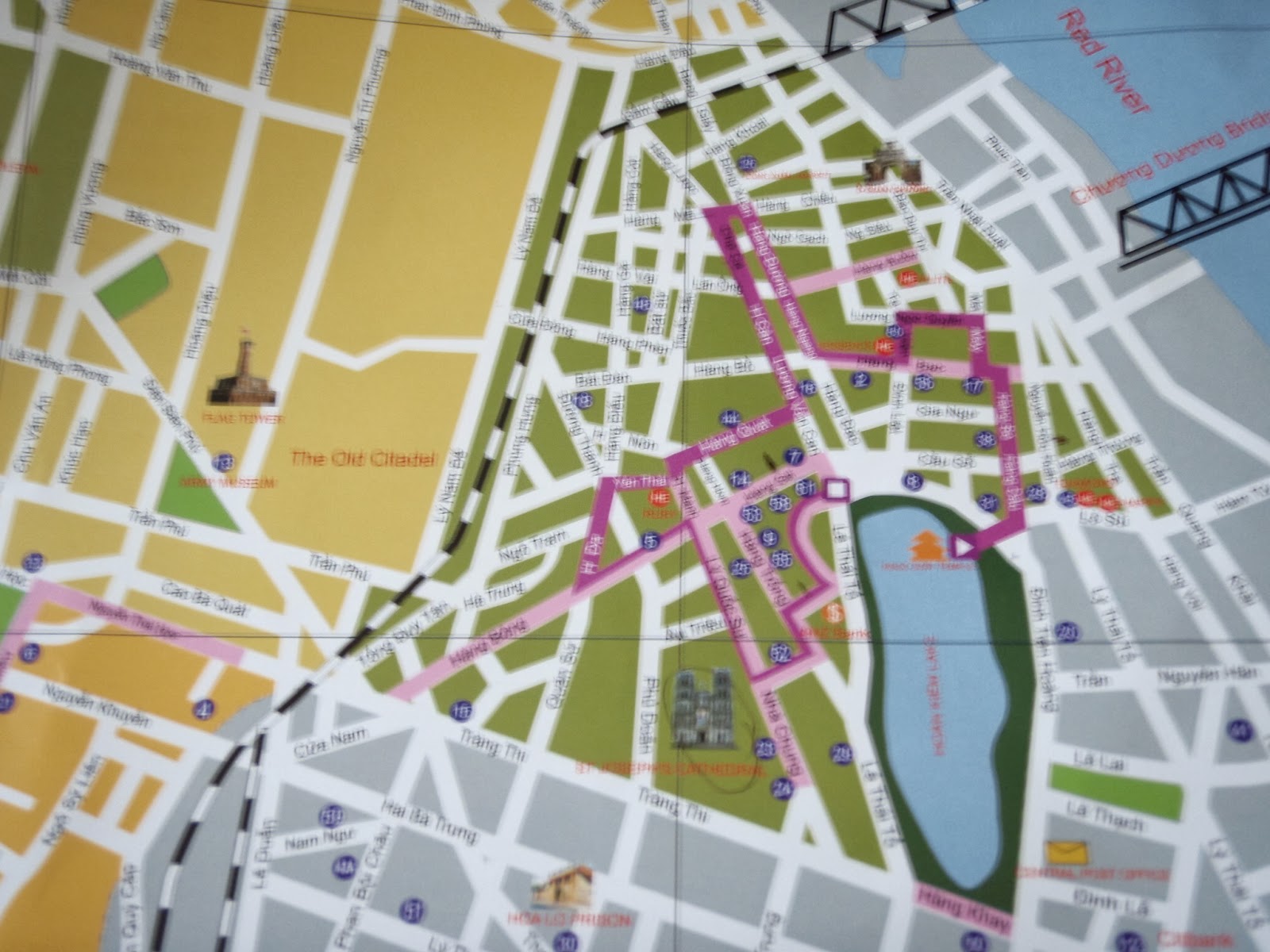 Google Map Hanoi Old Quarter