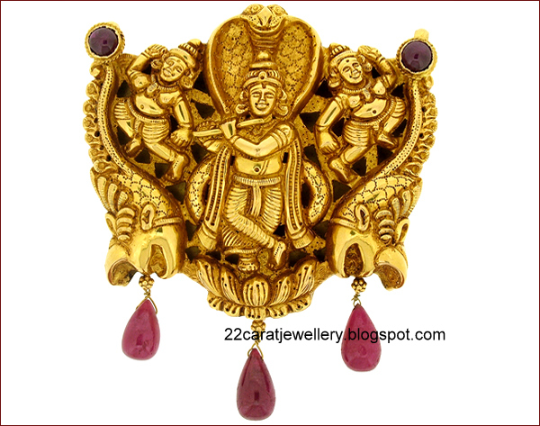 Pendant Earrings Sets From Meena Jewellery - Jewellery Designs