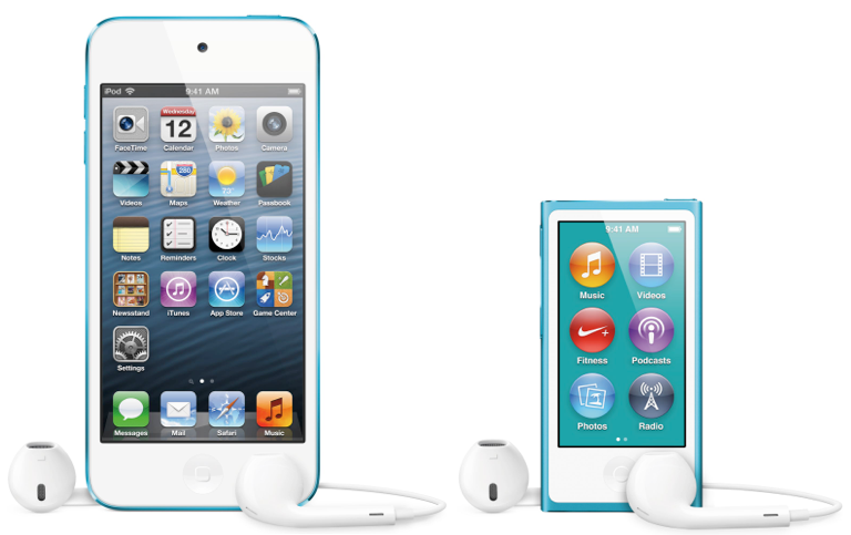 iPod Touch and iPod Nano - 4 inch screen, 40-hour battery, Siri and ...