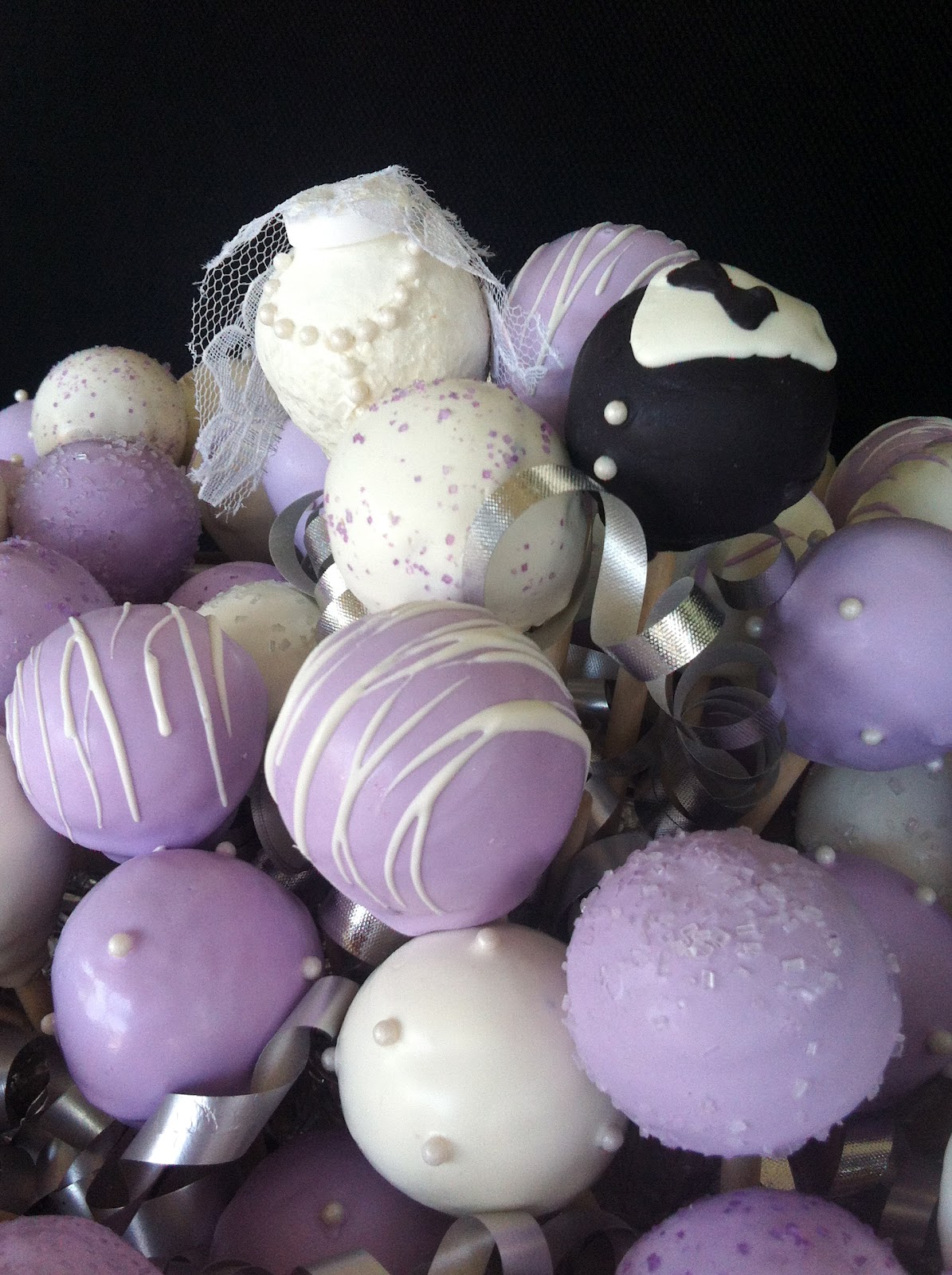 Cake Pop Queens: Lilac Purple Wedding Shower Cake Pops with Gluten free ...