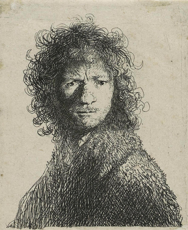 Rembrandt | Portraits / Self-portraits | Drawing | Tutt'Art@ | Masterpieces