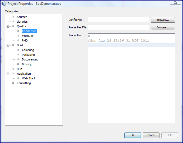 Inspired by Actual Events: Configuring SQE Plugins in NetBeans 7
