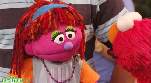 SNIPPITS AND SNAPPITS: SESAME STREET INTRODUCES POOR MUPPET TO TEACH ...