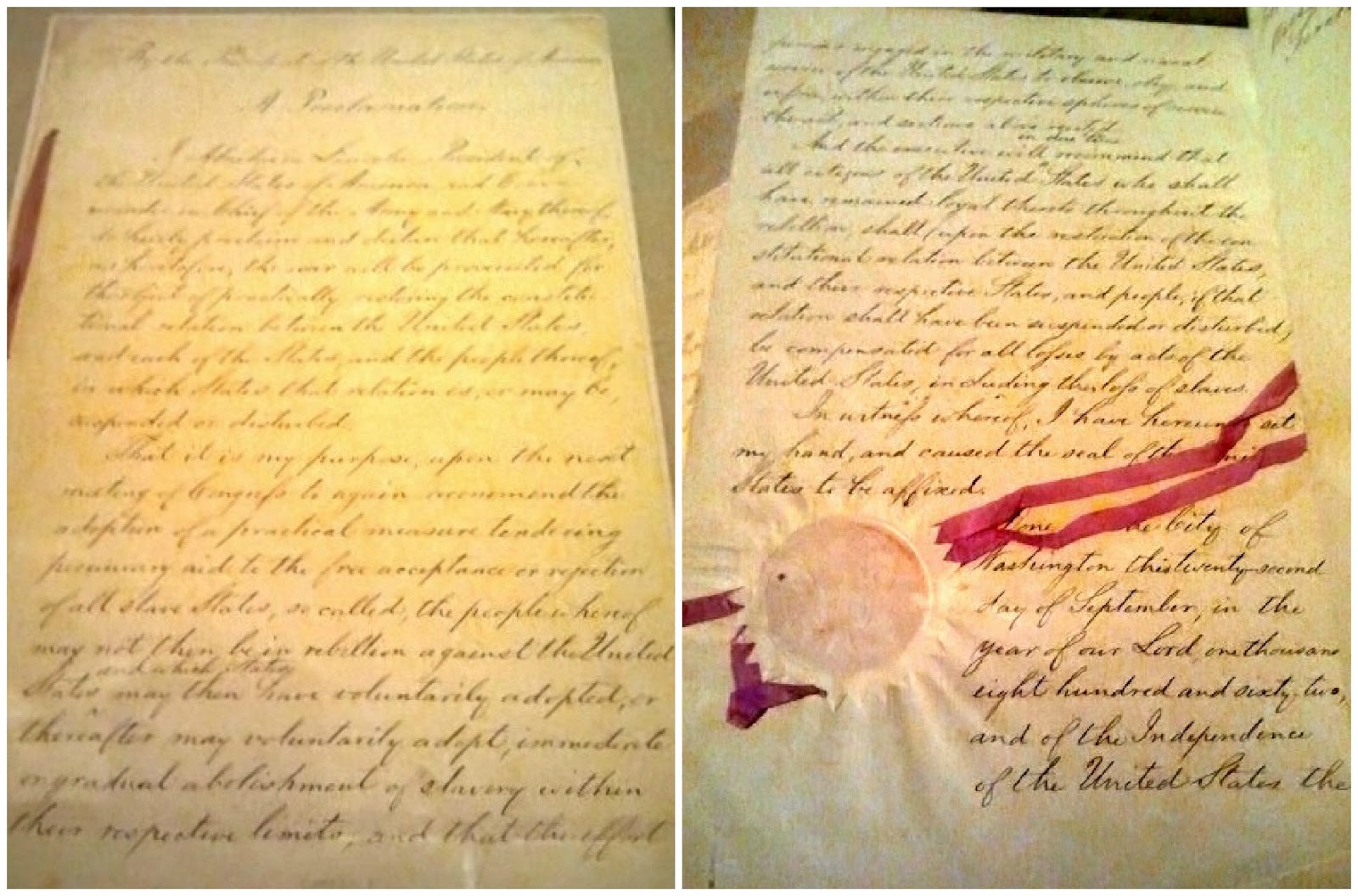 My Walking Pictures: Preliminary Emancipation Proclamation