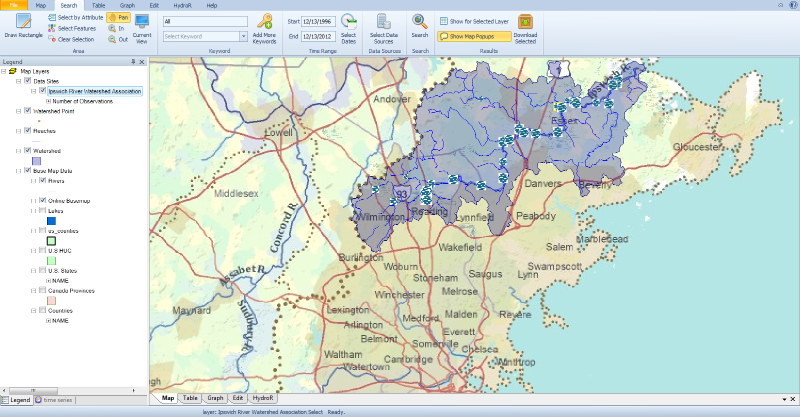 CUAHSI HIS: Spotlight On: Ipswich River Watershed Association