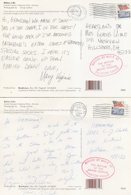 Uibles: A Family Blog: 1993 Roberta & MV's postcards to G'ma - March