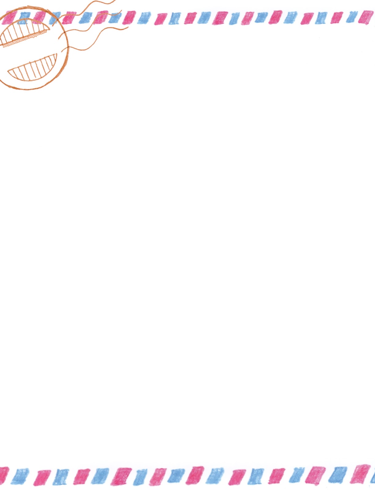 Bordes Decorativos: Borde de página Sobre de carta de Correo