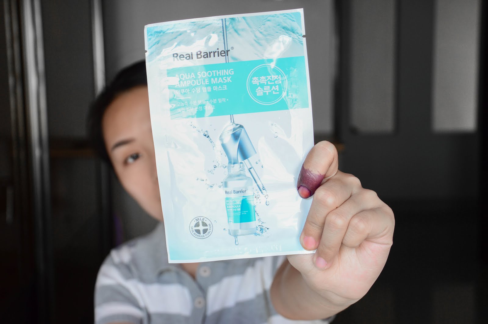 |REVIEW| Real Barrier Aqua Soothing Ampoule Mask