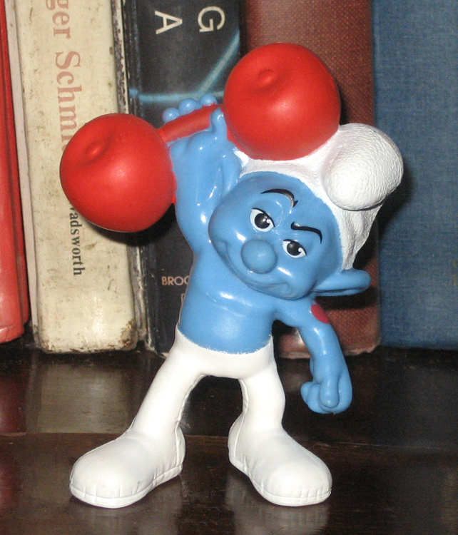 Percy's Fast Food Toy Stories : Strong Smurf McD