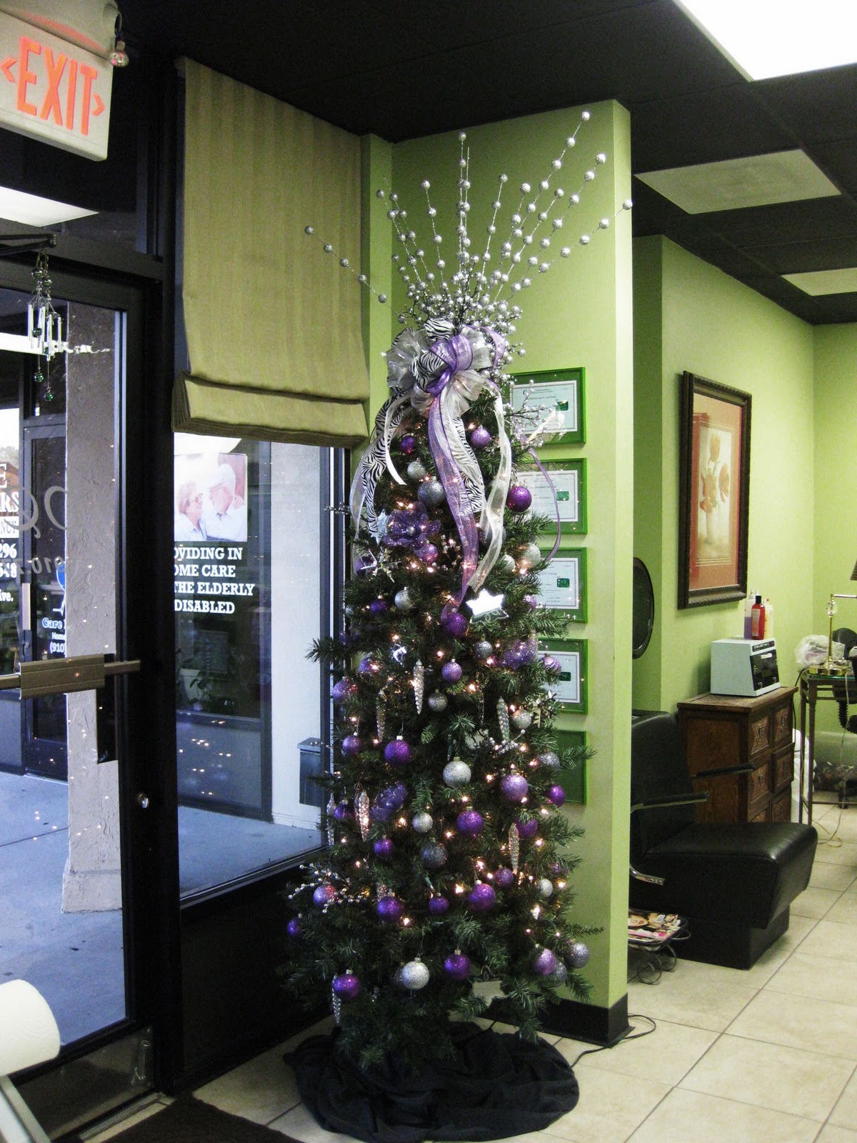 Ramblings of a Southern Girl: Purple, Silver, & Zebra Tree