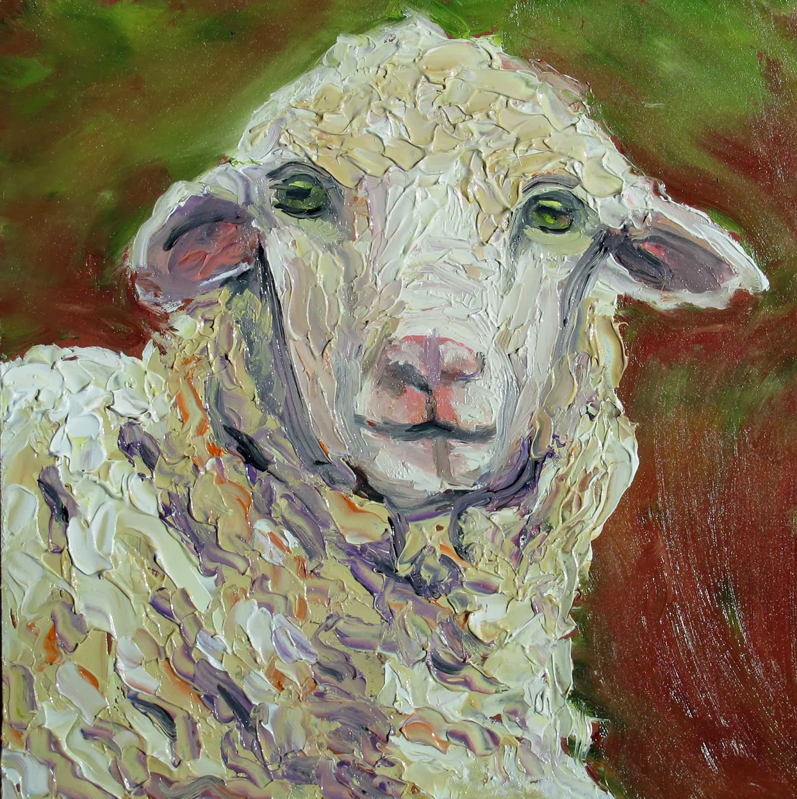 Daily Painters Of Colorado: A Sheep, original oil painting by artist ...