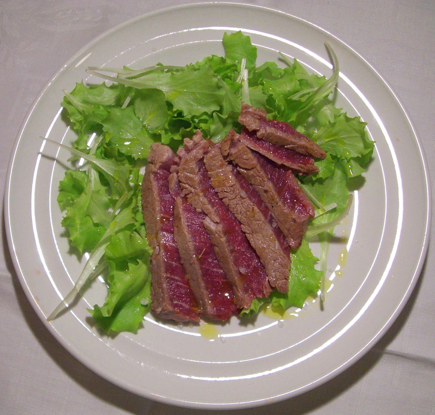 Cucinare, assaporare, bere e dintorni: Tagliata di manzo al sale