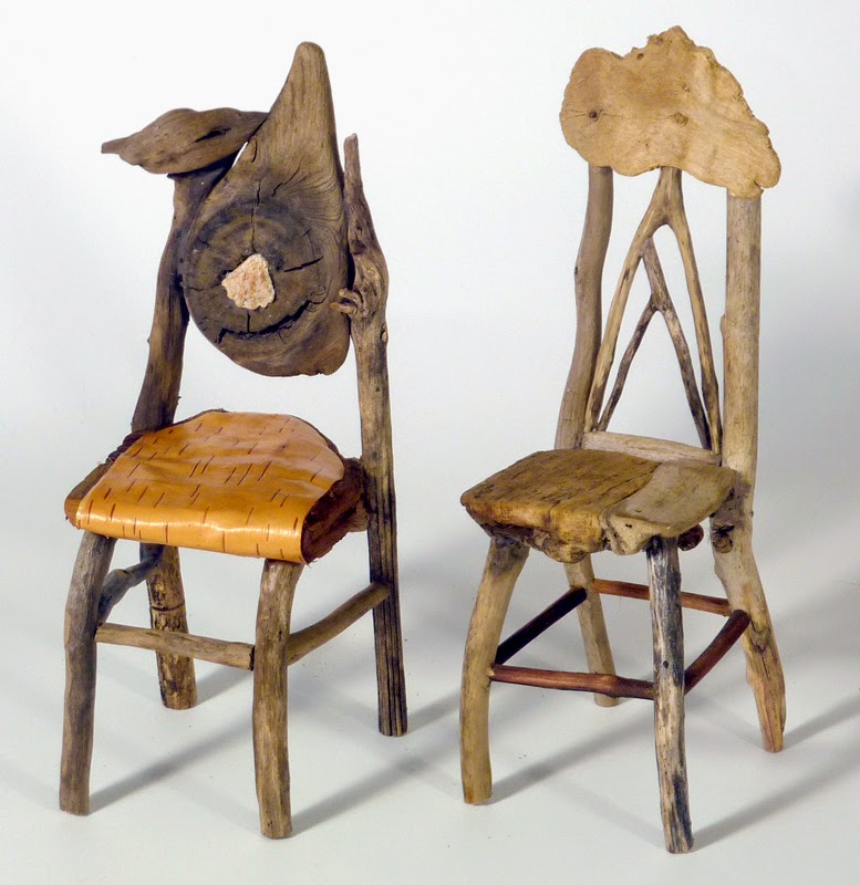 Miniature Rustic Twig Furniture by George C. Clark: 2014