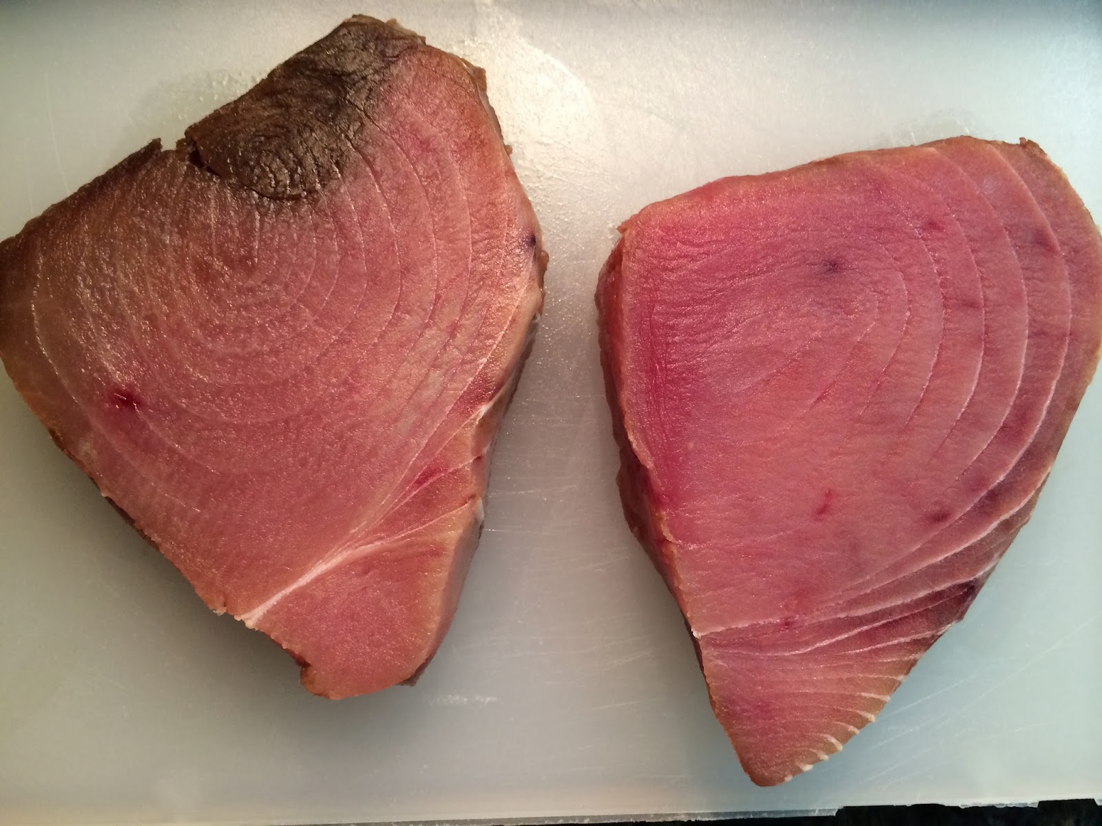 Cooking Thumbs: Pan-seared Ahi Tuna with Chili-Garlic Brussels Sprouts