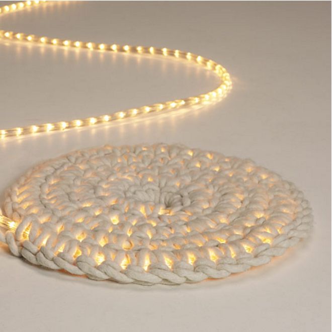 Crochet Lights Rug for Living room - Handy DIY